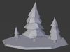 3D model Fir Trees Mini Pack VR / AR / low-poly | CGTrader