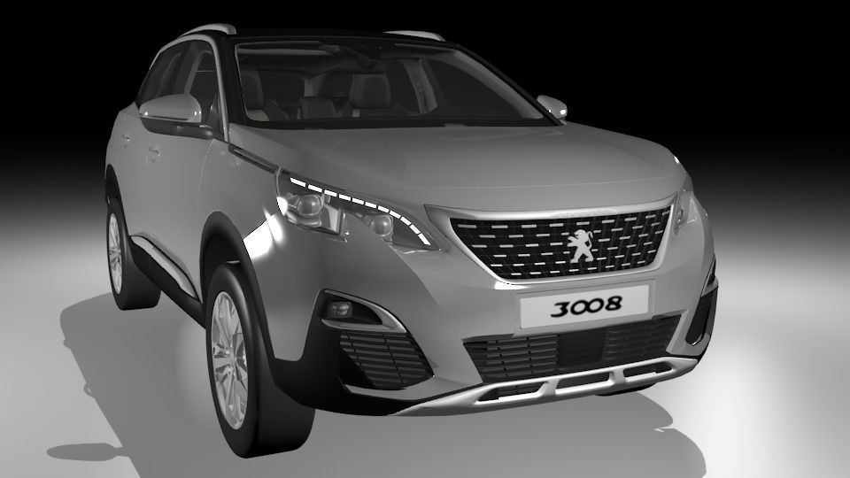 Peugeot 3008 3D model rigged | CGTrader