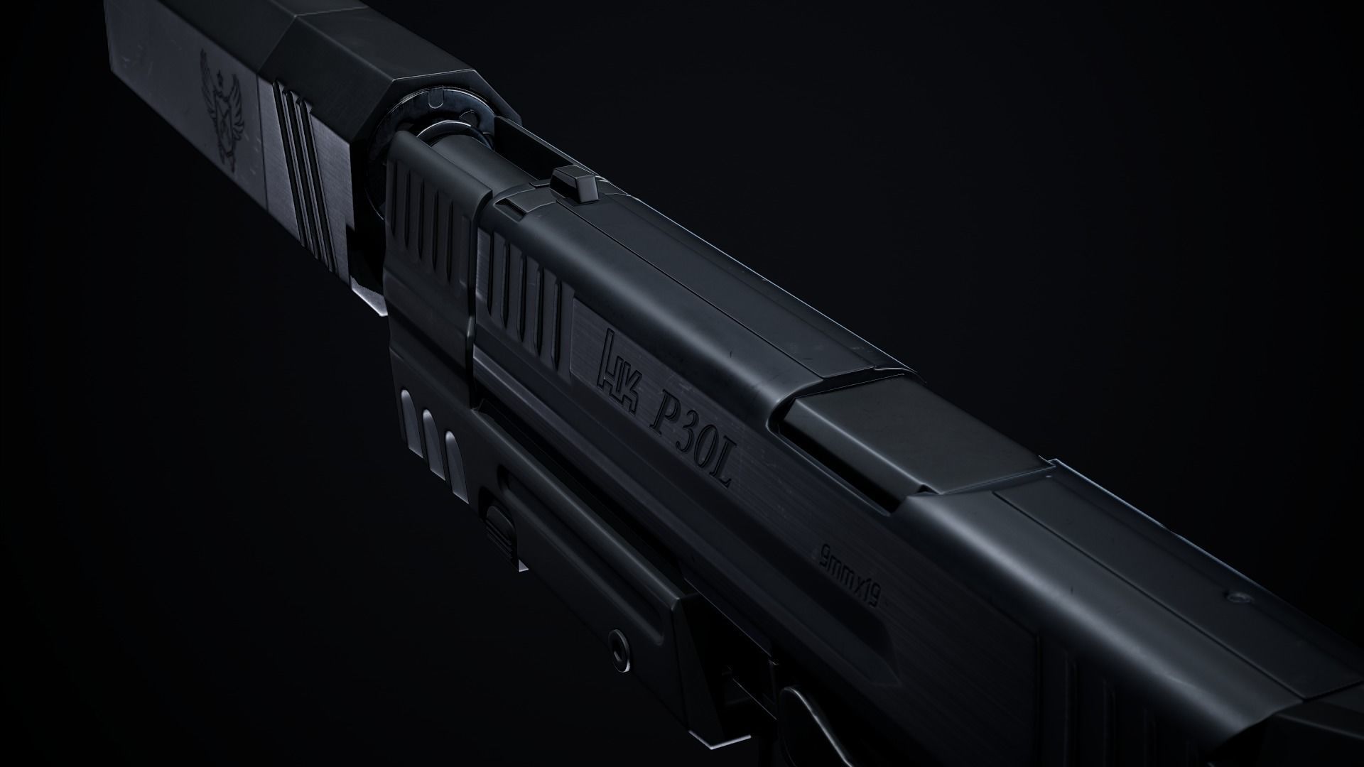 3D model P30L PBR gun VR / AR / low-poly | CGTrader