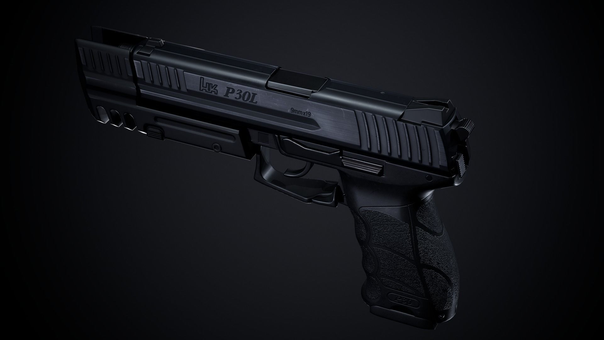 3D model P30L PBR gun VR / AR / low-poly | CGTrader