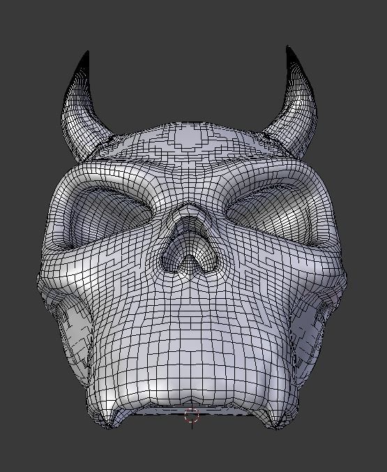 Stylized Deamon Skull free 3D model | CGTrader