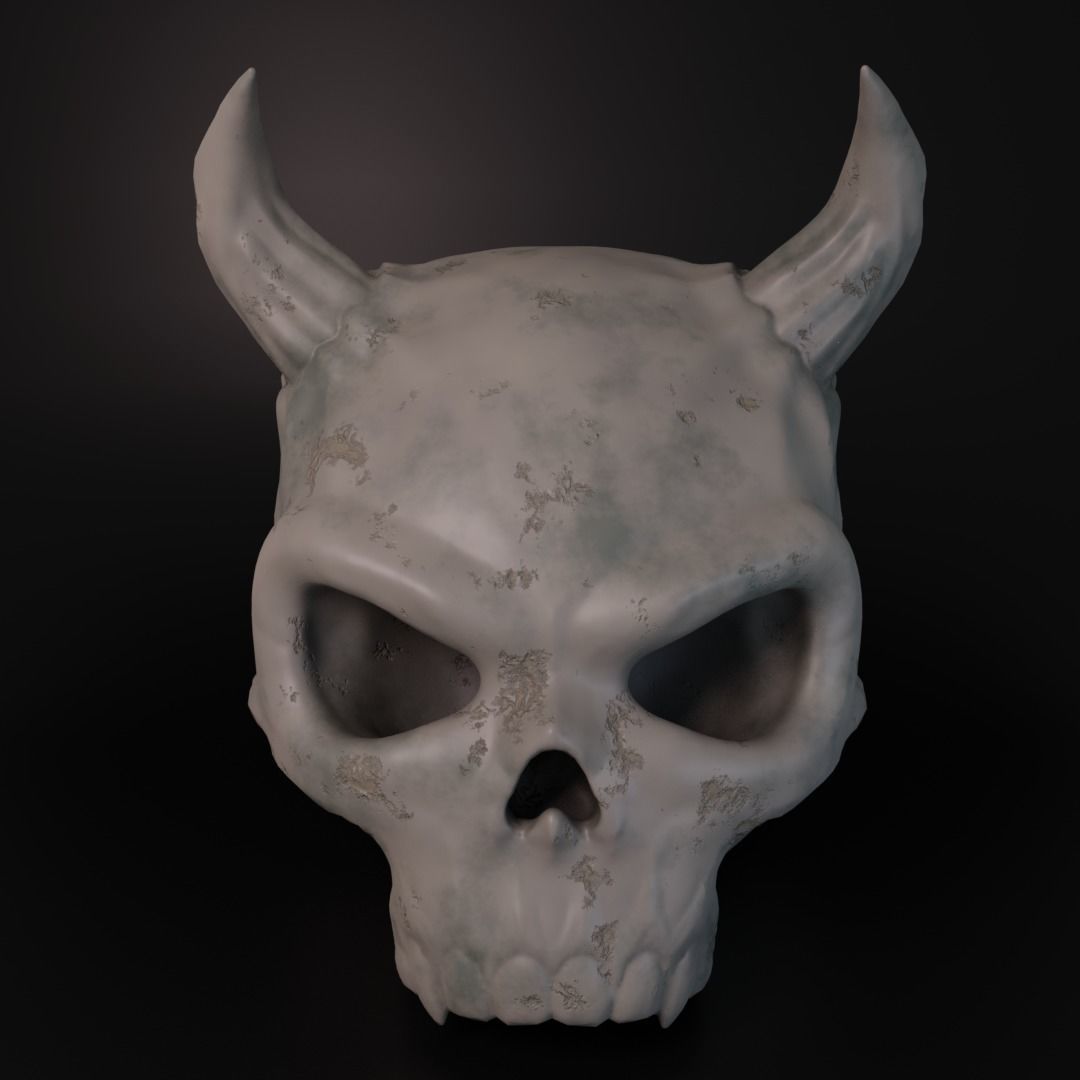 Stylized Deamon Skull free 3D model | CGTrader