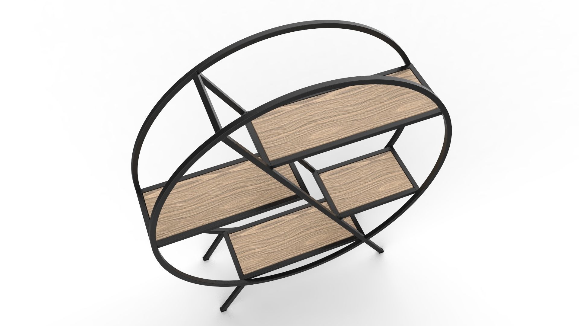 Phazz Metal Round Shelf 3D model | CGTrader