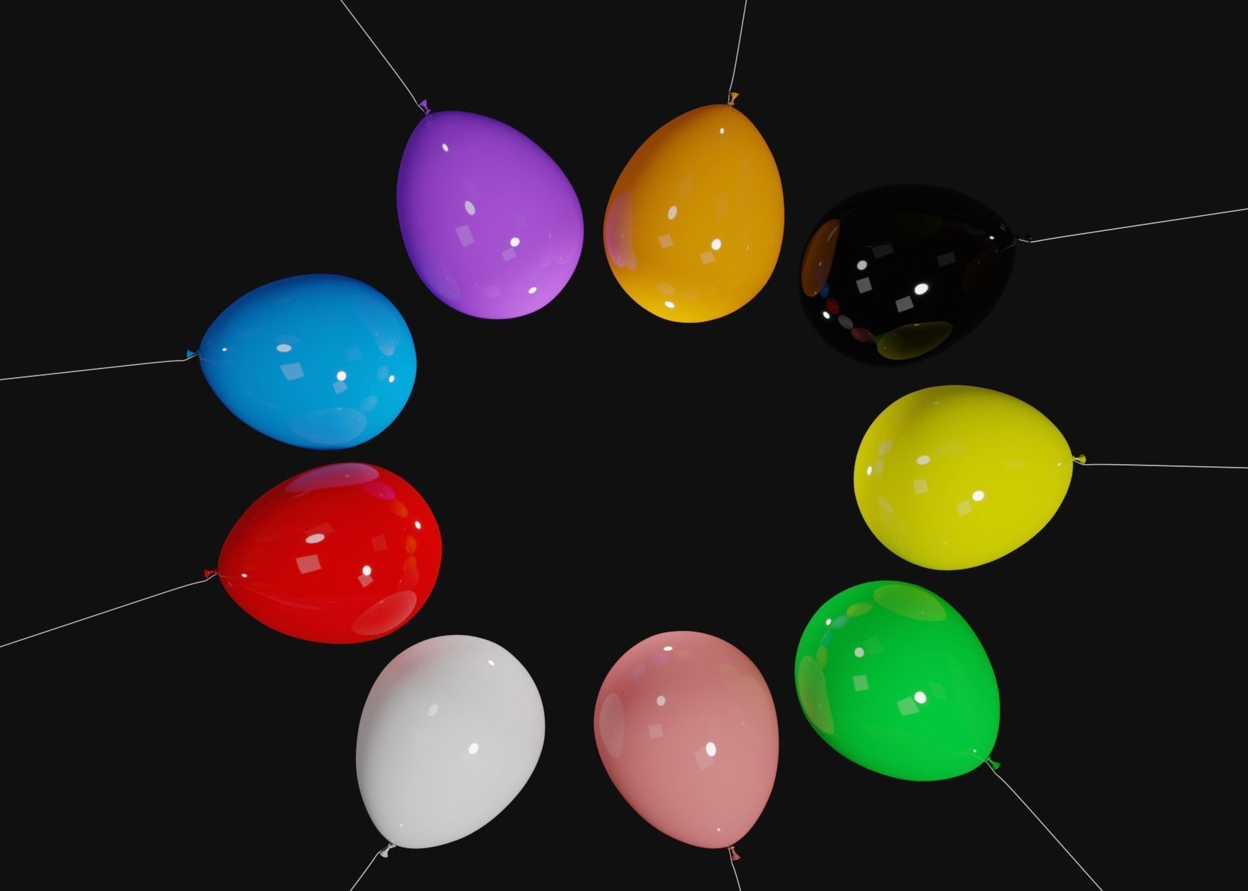 BALLOONS 3D model | CGTrader