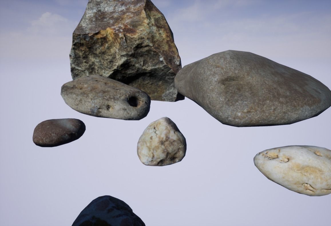 3D model Stones Photoscanned 3d models VR / AR / low-poly | CGTrader