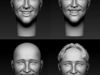 1 person 4 heads 3D model 3D printable | CGTrader