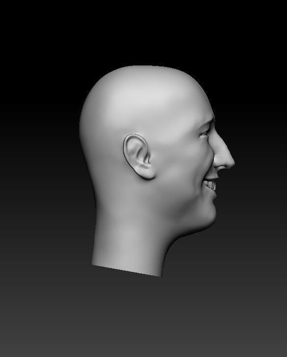 1 person 4 heads 3D model 3D printable | CGTrader