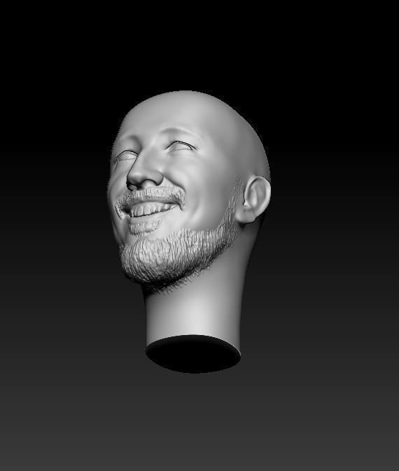 1 person 4 heads 3D model 3D printable | CGTrader
