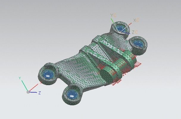 GE jet engine bracket V2 free 3D model | CGTrader