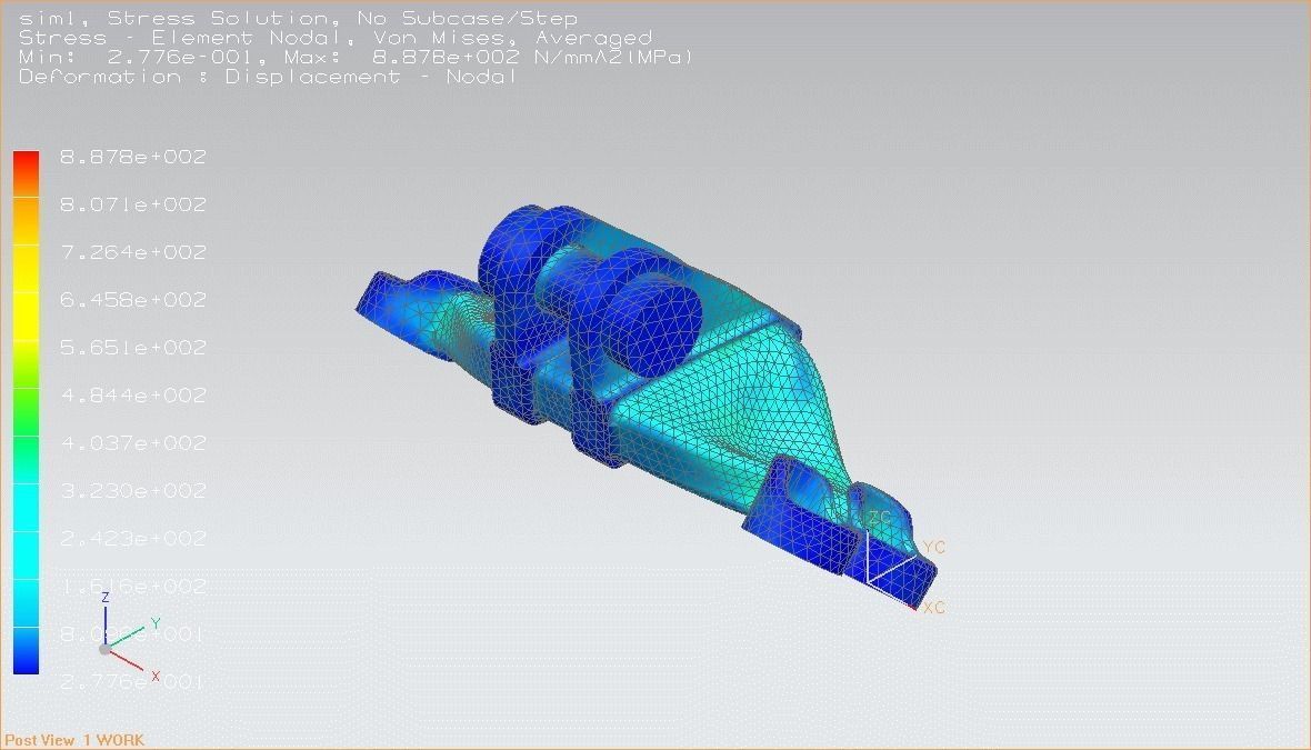 GE jet engine bracket V2 free 3D model | CGTrader