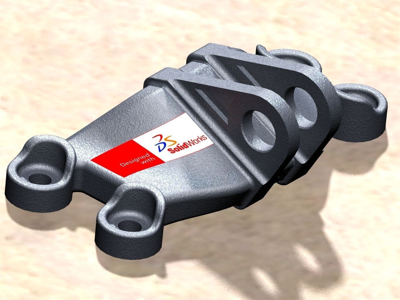 GE jet engine bracket V2 1 free 3D model | CGTrader