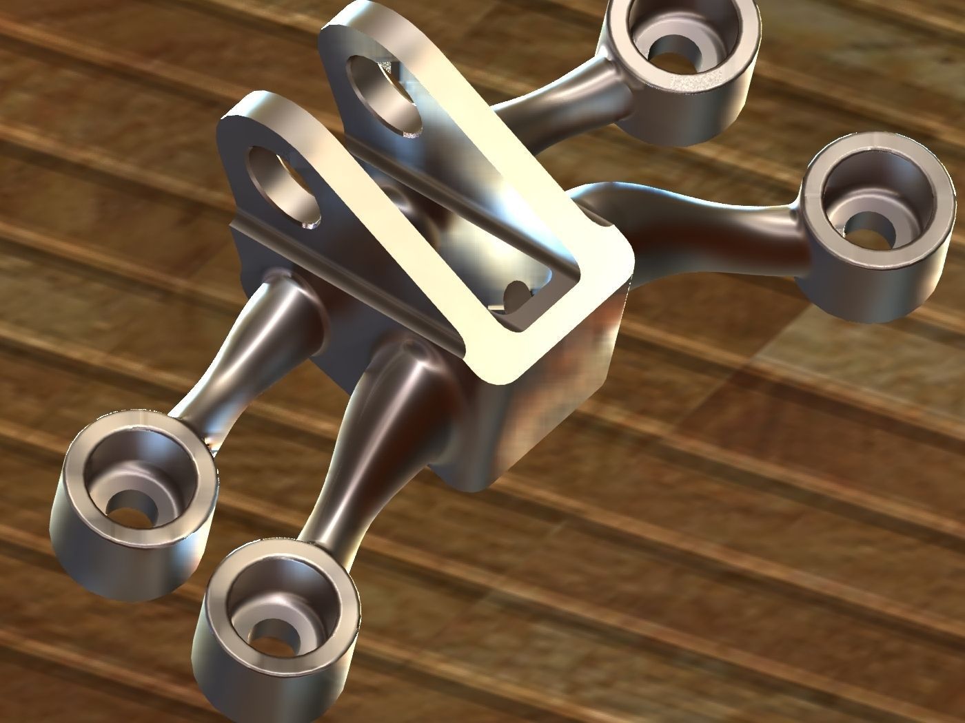 GE jet engine bracket V1 free 3D model | CGTrader