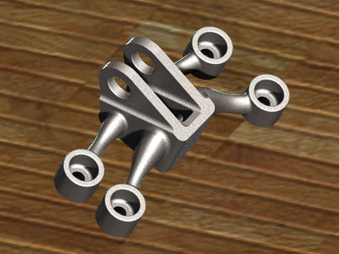 GE jet engine bracket V1 free 3D model | CGTrader