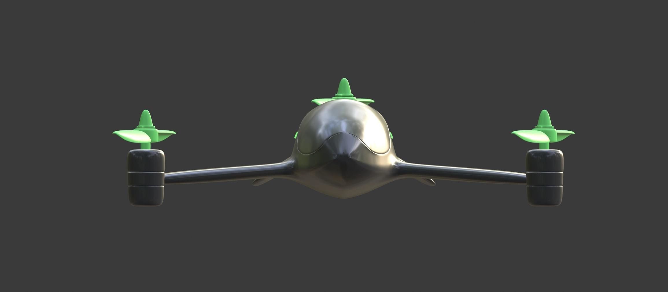 Tricopter - Drone 3D model | CGTrader