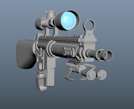 3D model 3rd person View MK12 VR / AR / low-poly | CGTrader