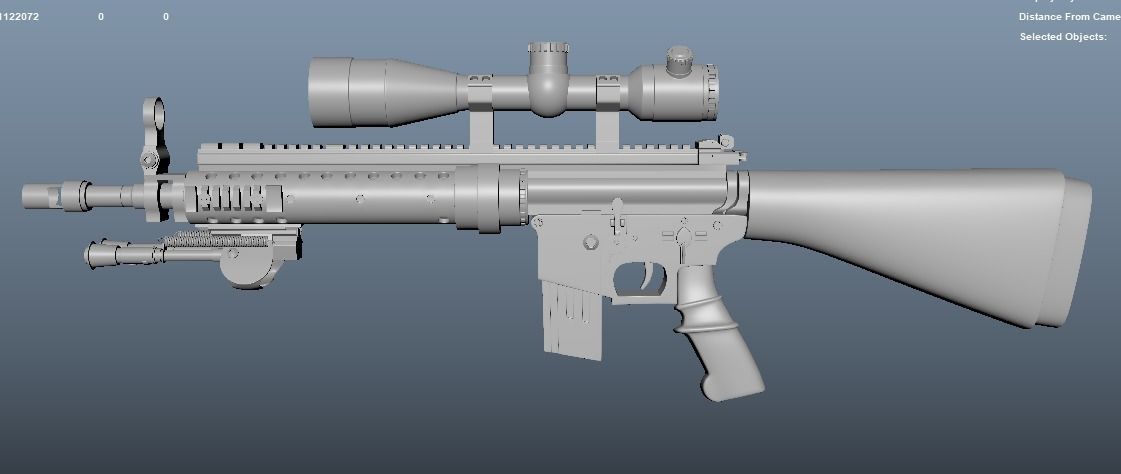 3D model 3rd person View MK12 VR / AR / low-poly | CGTrader