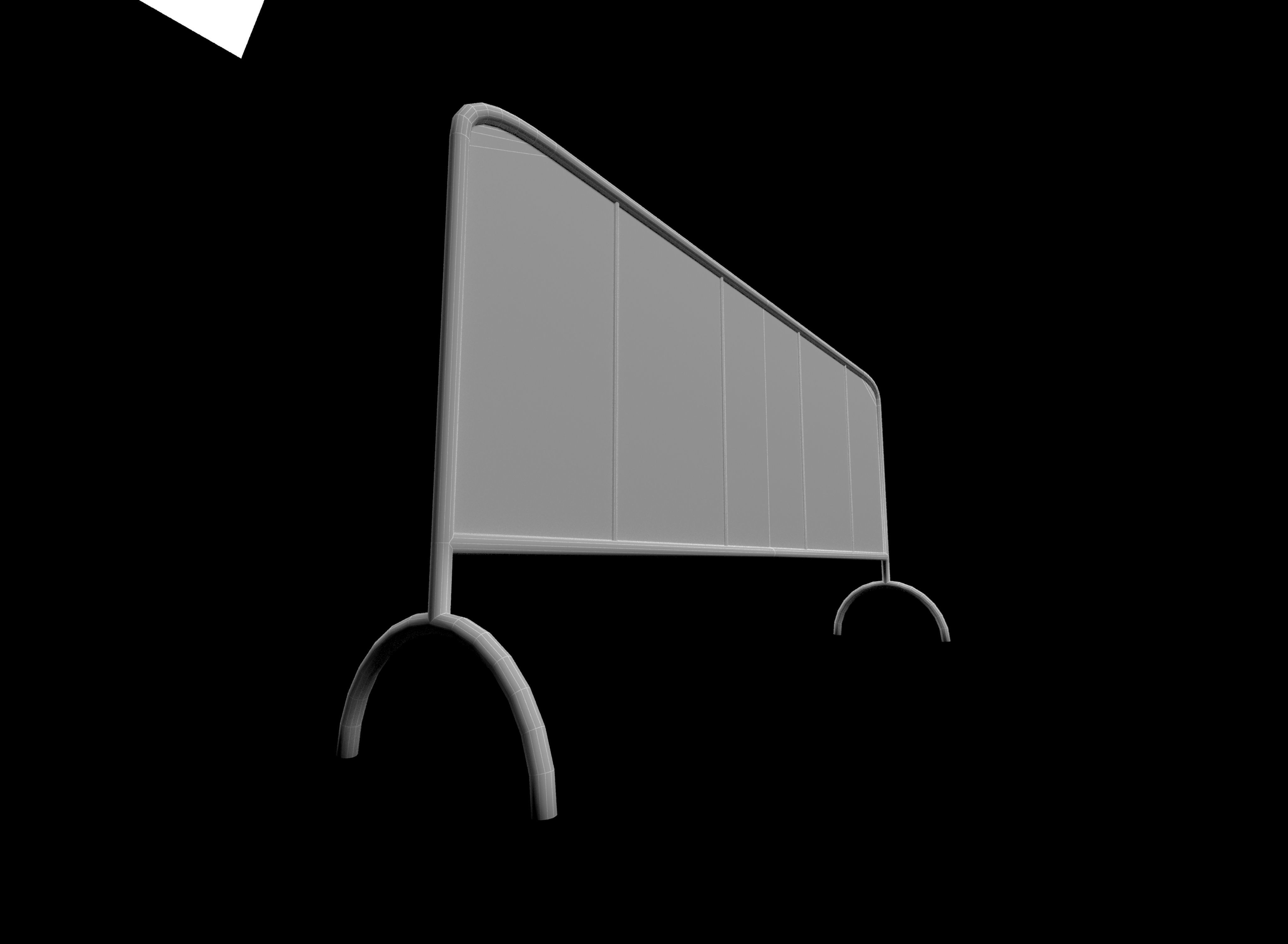 3D model roadblock set metal frame VR / AR / low-poly | CGTrader