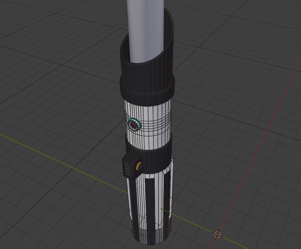 3D model Custom Light Saber - Low Poly VR / AR / low-poly | CGTrader