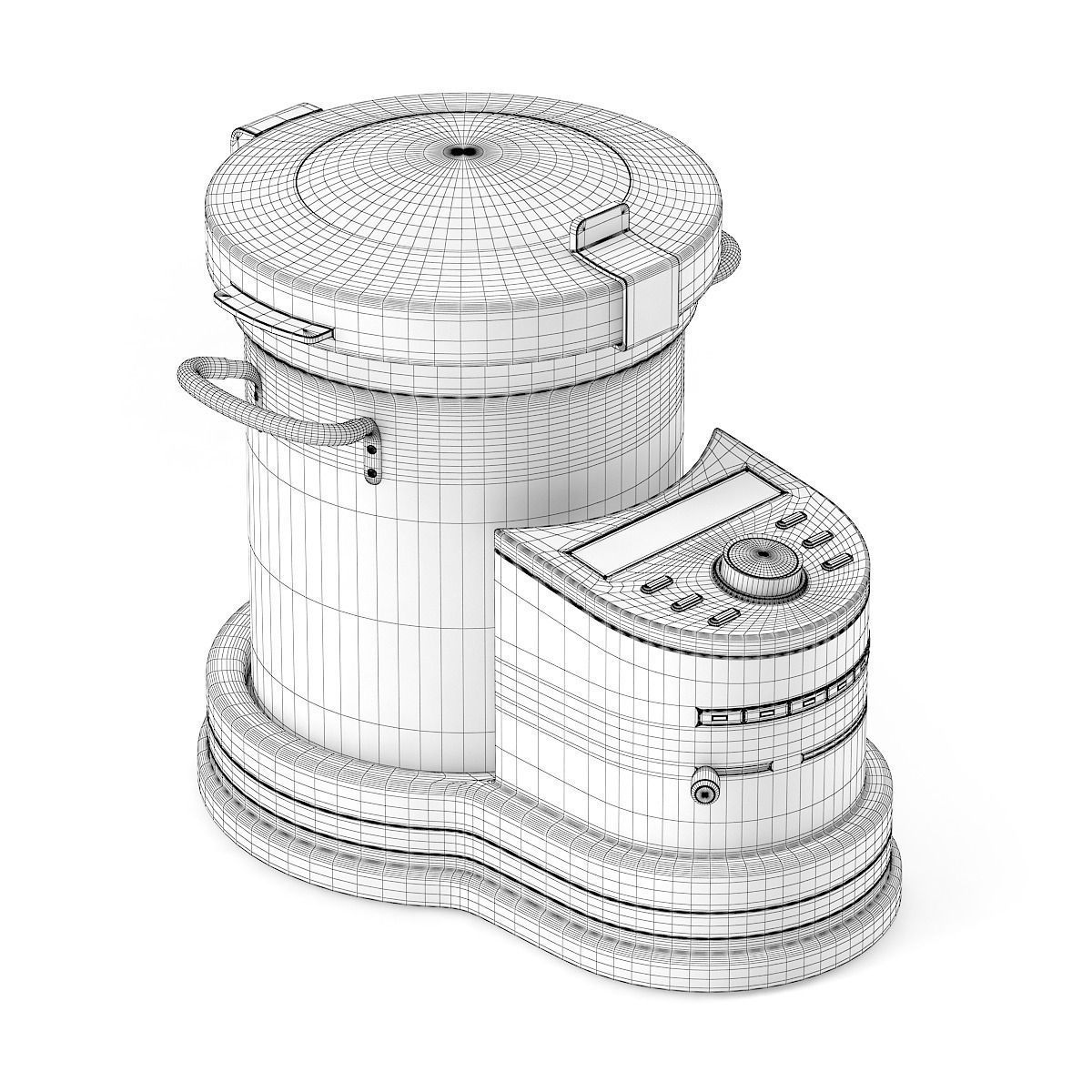Red Food Processor 3D model | CGTrader