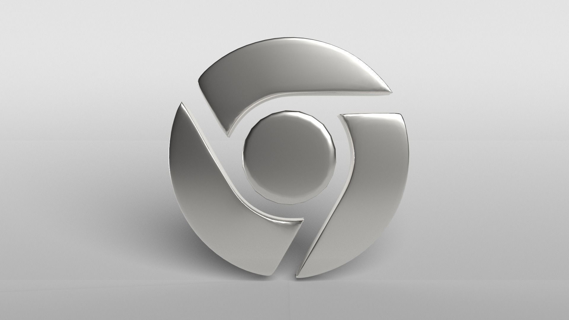 Chrome Logo Pack 01 free VR / AR / low-poly 3D model | CGTrader