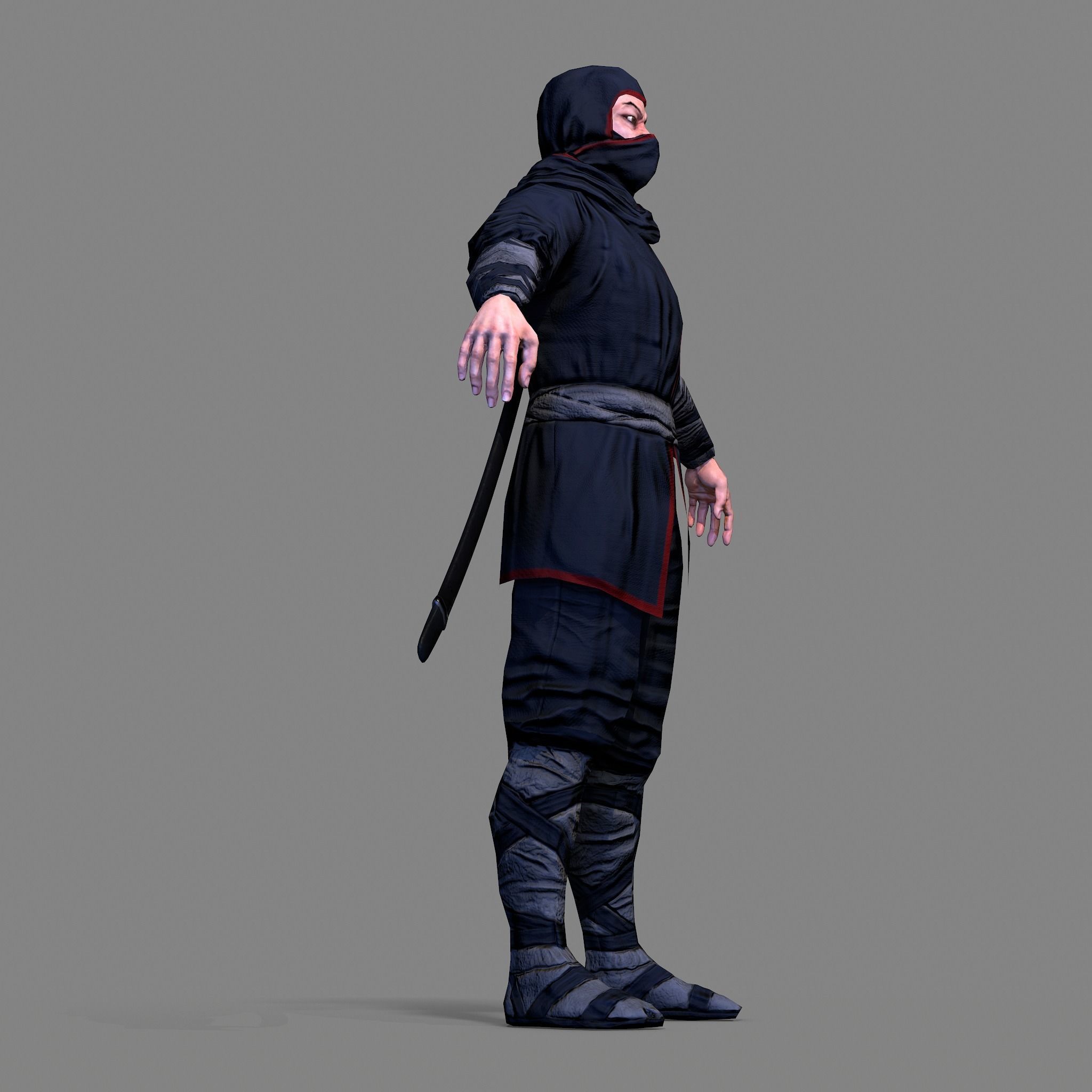3D model Ninja VR / AR / low-poly | CGTrader