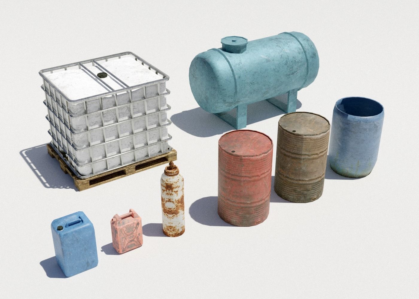 3D model Collection - Liquid tanks VR / AR / low-poly | CGTrader