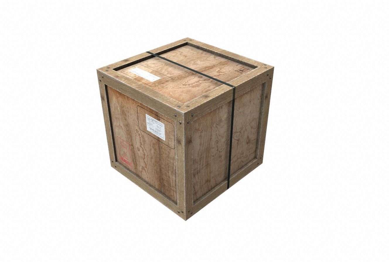 3D model Old Wooden Cargo Crate 12PBR VR / AR / low-poly | CGTrader