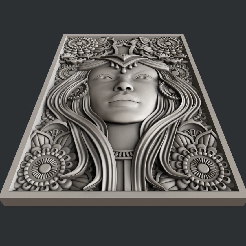 3d STL models for CNC router and 3d printer Face 3D model | CGTrader