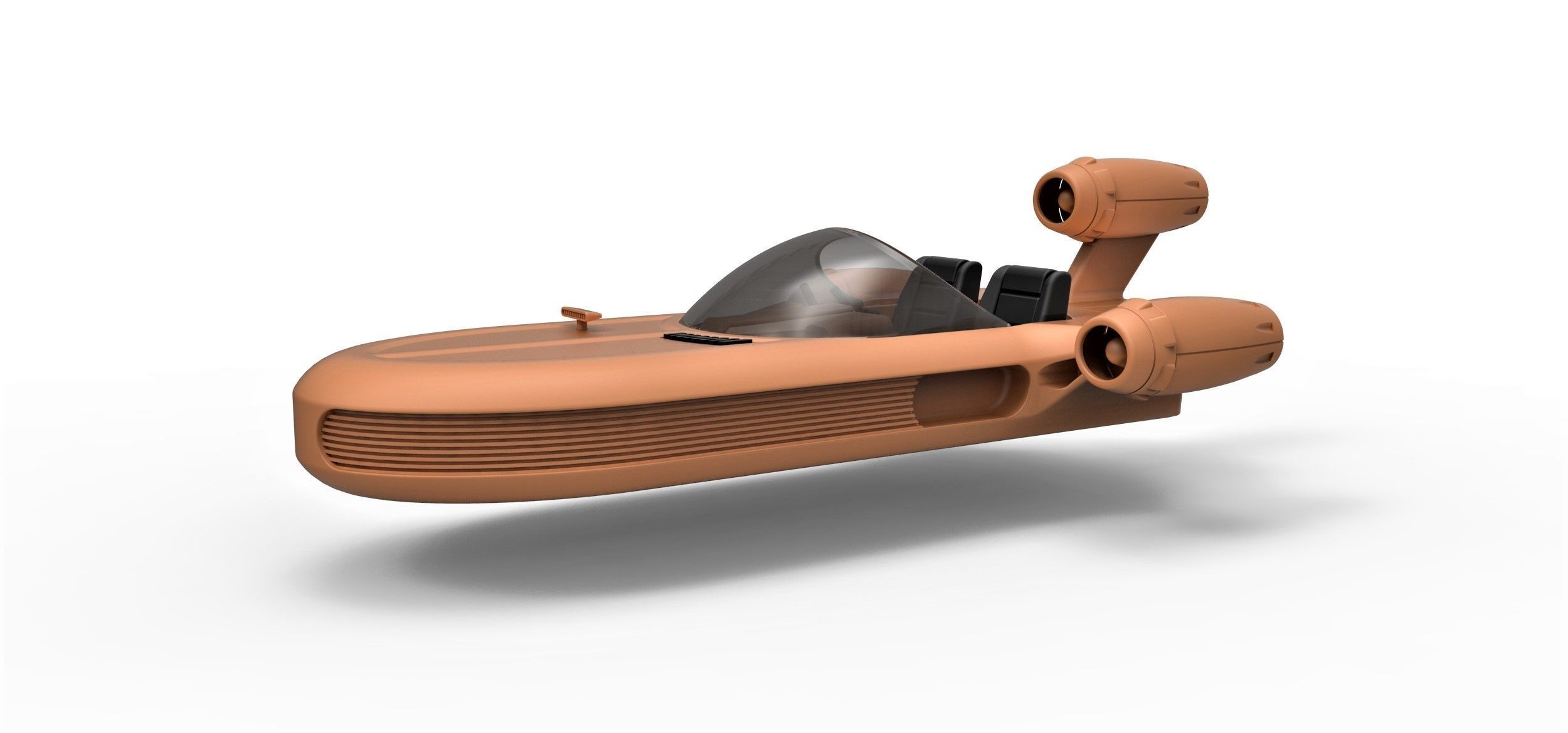 Diecast model of Landspeeder X-34 from Star Wars Scale 1 to 24 3D model ...