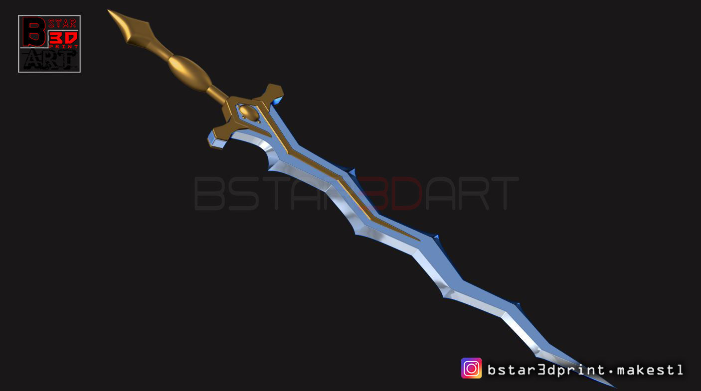 Fire Emblem Awakening Robin Levin Sword - Weapon Cosplay 3D model 3D ...