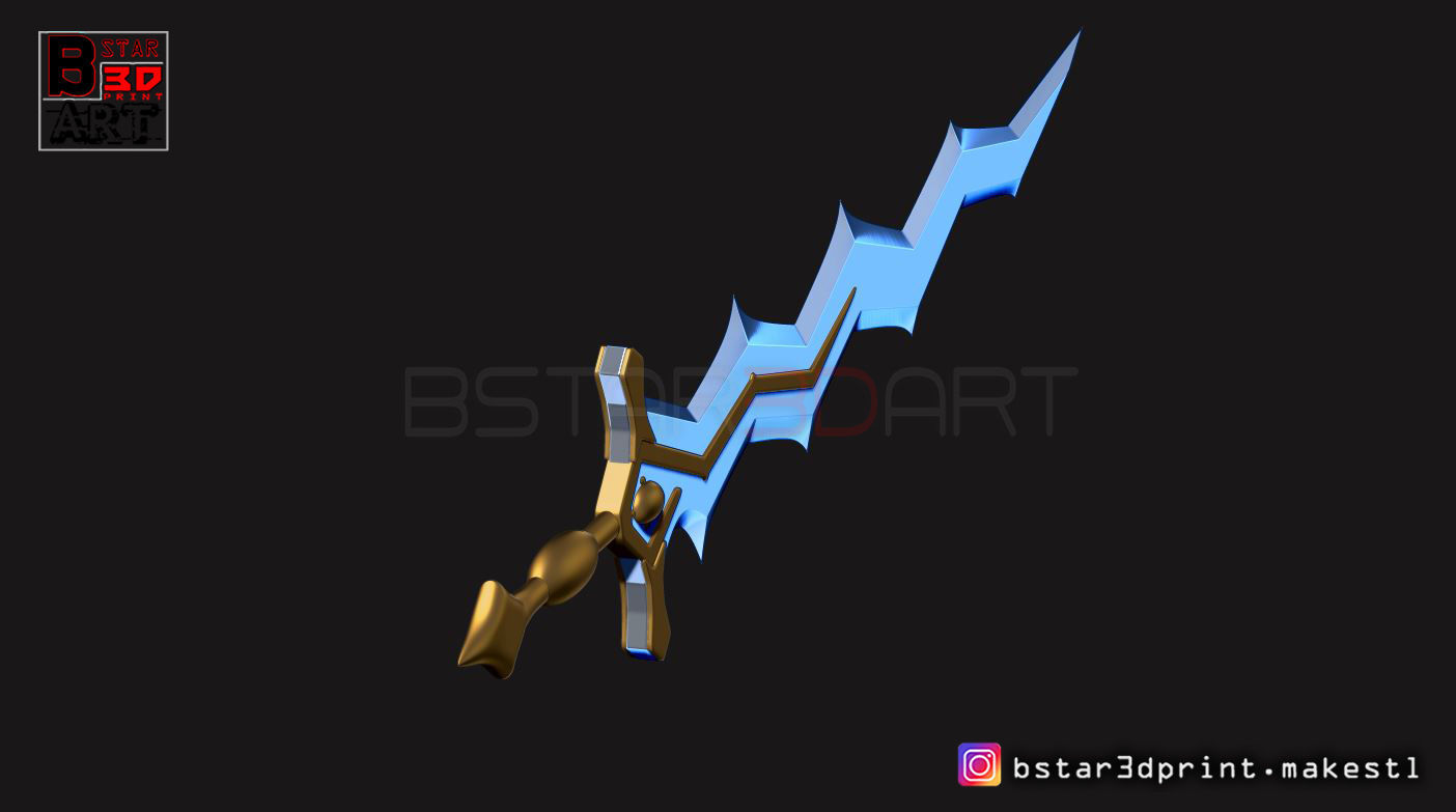 Fire Emblem Awakening Robin Levin Sword - Weapon Cosplay 3D model 3D ...