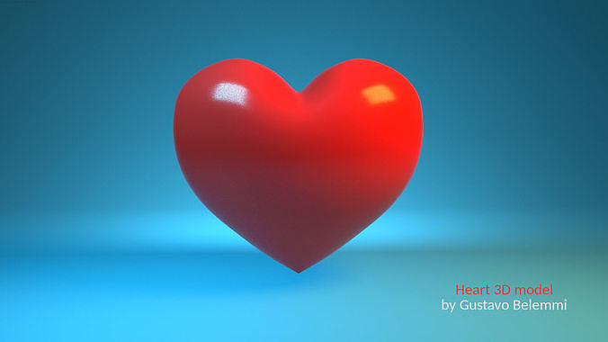 Simple symbolic heart free VR / AR / low-poly 3D model | CGTrader