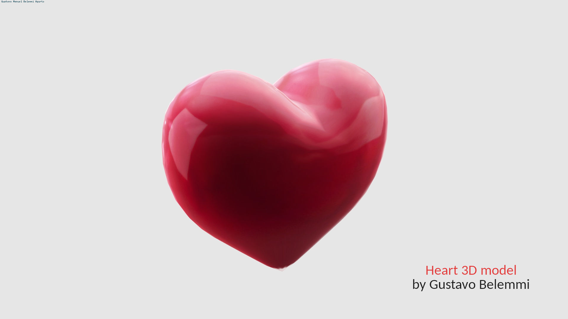 Simple symbolic heart free VR / AR / low-poly 3D model | CGTrader