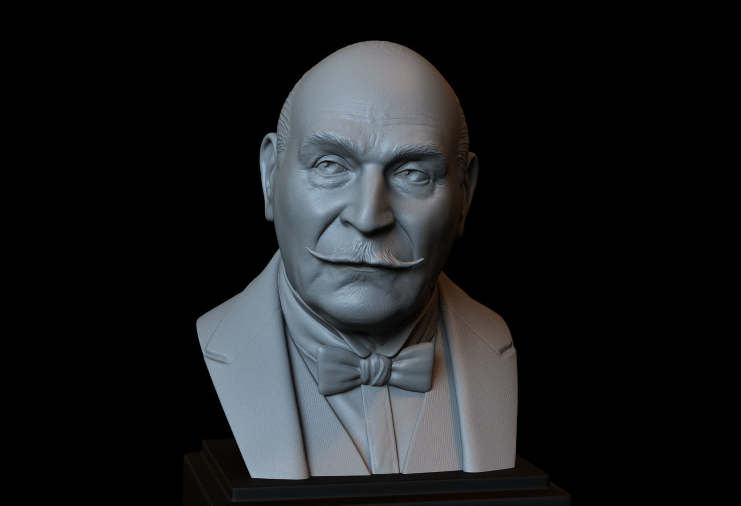 Hercule Poirot - David Suchet - portrait bust 3D model 3D printable ...