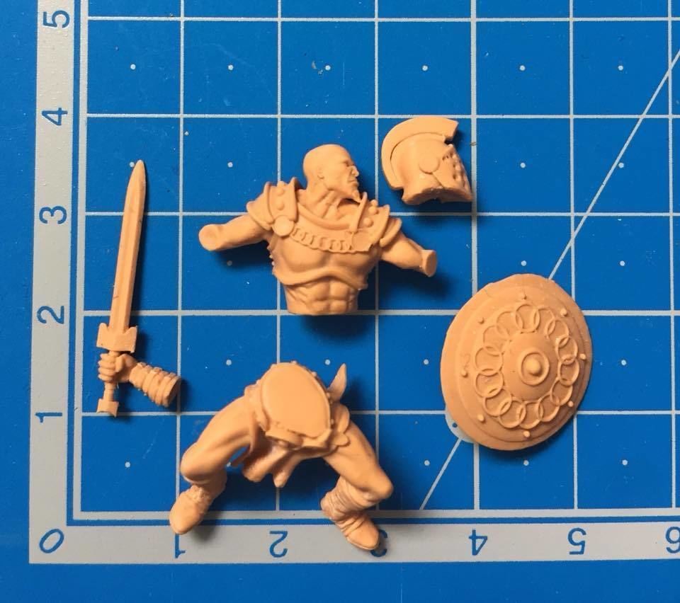Gladiator bundle - 4 miniatures 35 mm scale 3D model 3D printable ...