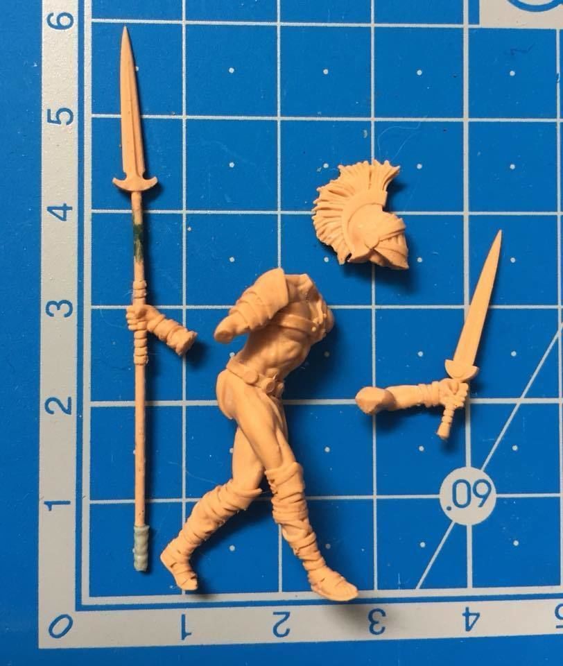 Gladiator bundle - 4 miniatures 35 mm scale 3D model 3D printable ...