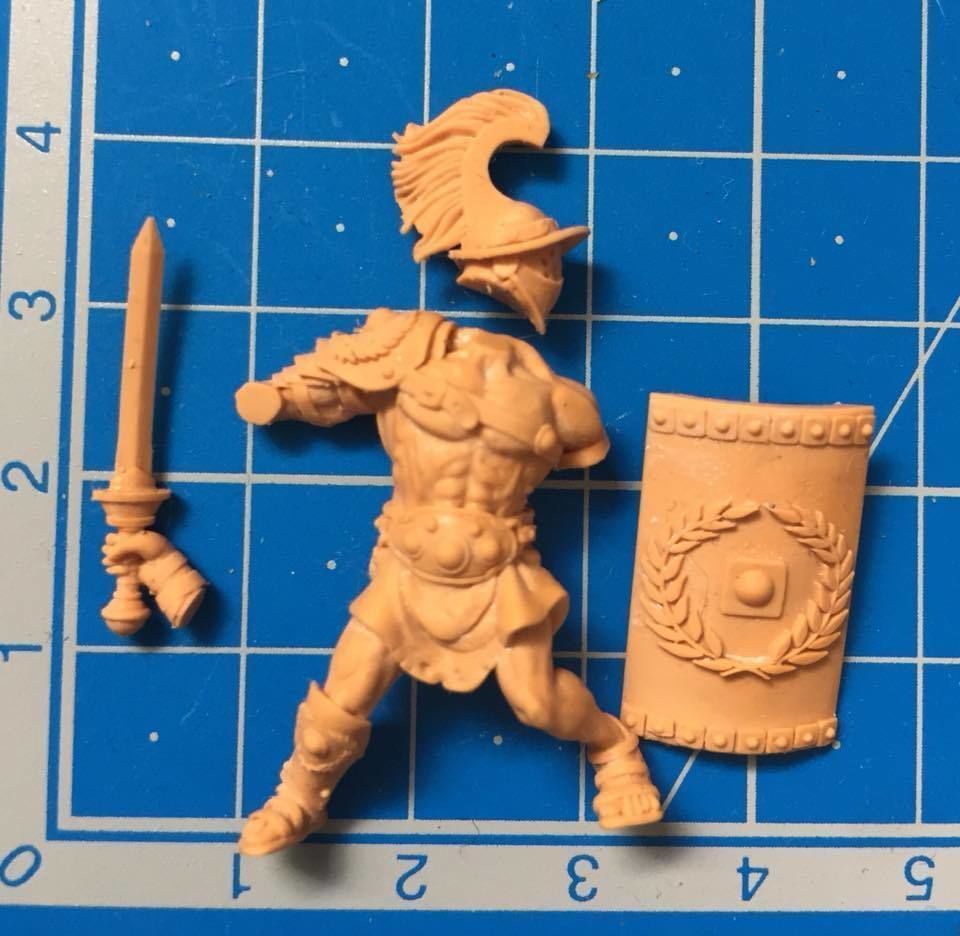Gladiator bundle - 4 miniatures 35 mm scale 3D model 3D printable ...