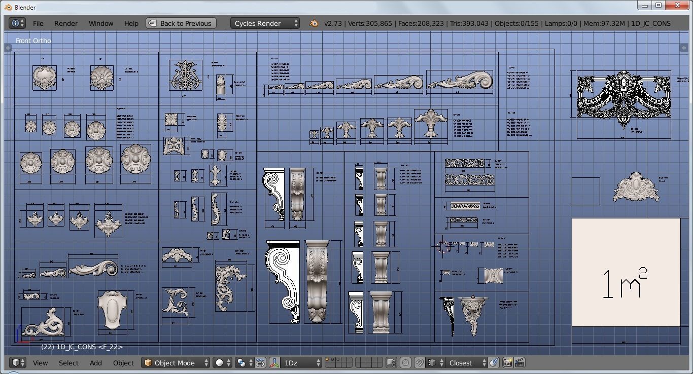 Swag Ornaments Collection 3D model | CGTrader