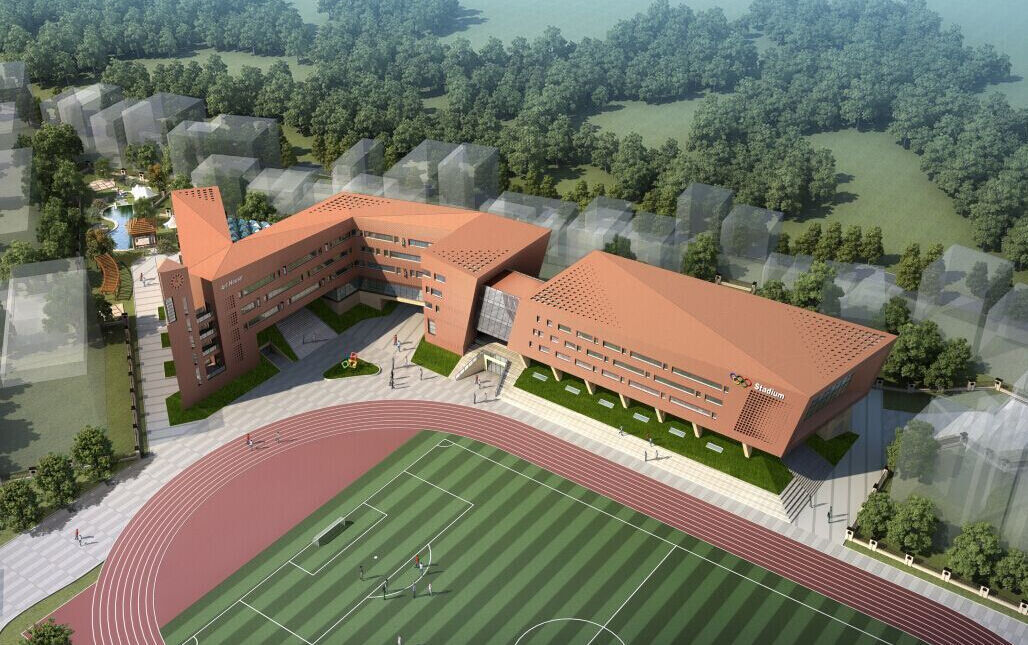 Primary and secondary school building design 11 3D