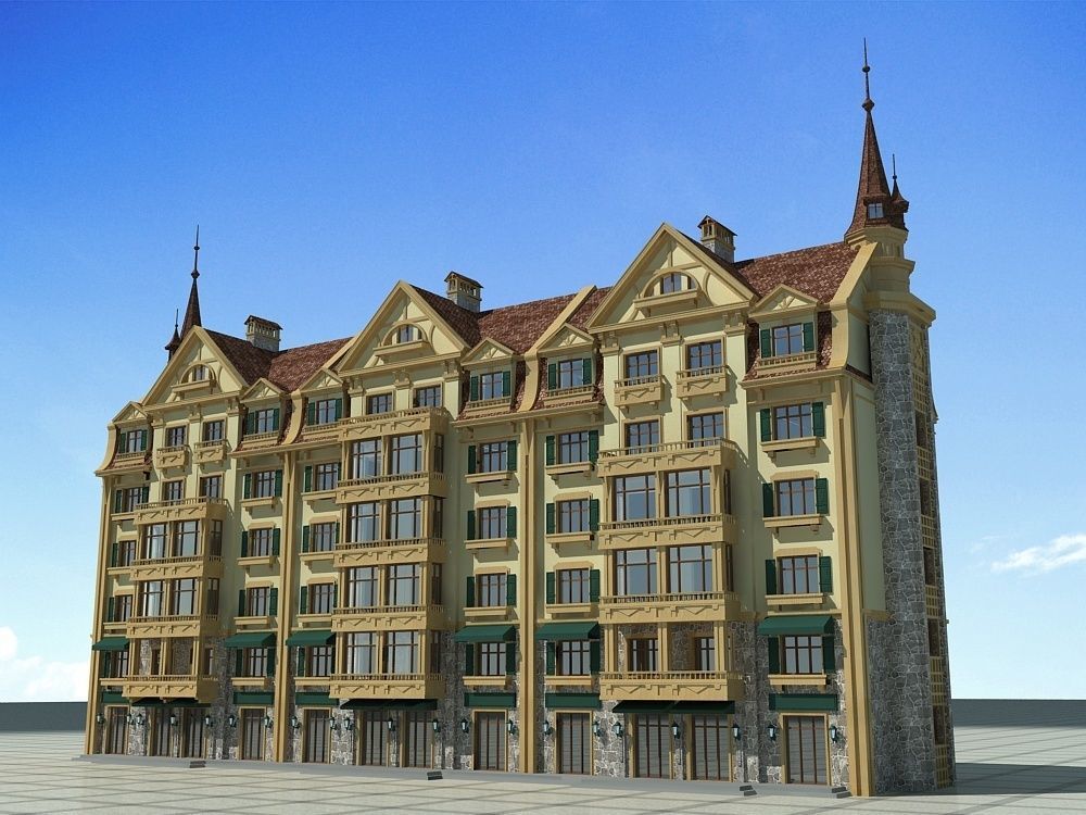 European architecture 12 3D | CGTrader