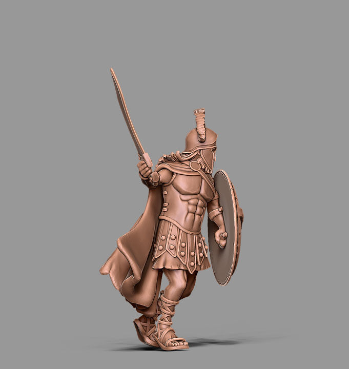 Spartan bundle I - 4 miniatures 35mm scale 3D model 3D printable | CGTrader