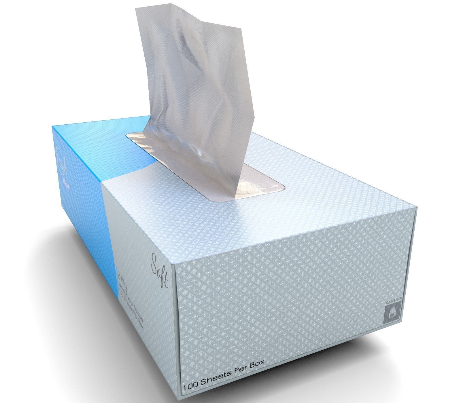 3D model Facial Tissue Box - Game Ready - VR AR VR / AR / low-poly ...