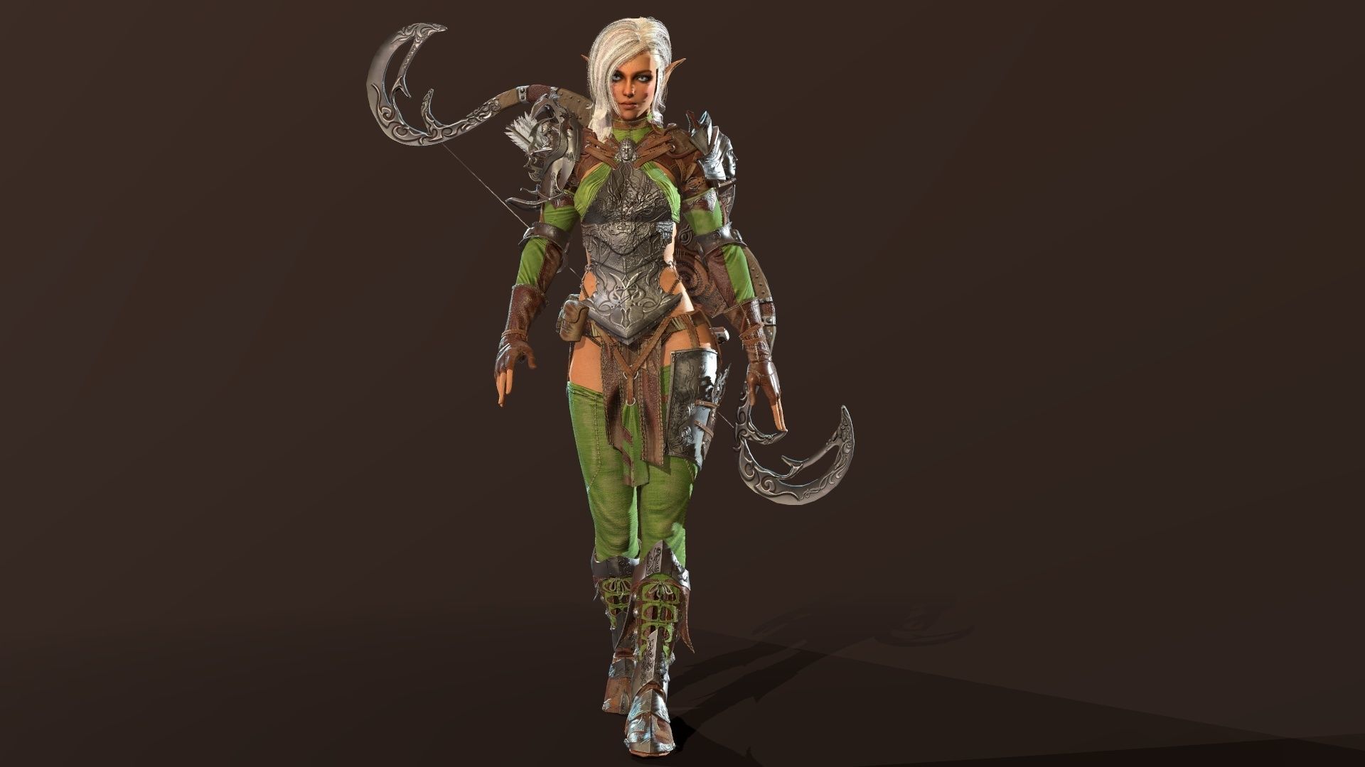 3D model Elf girl VR / AR / low-poly rigged animated | CGTrader