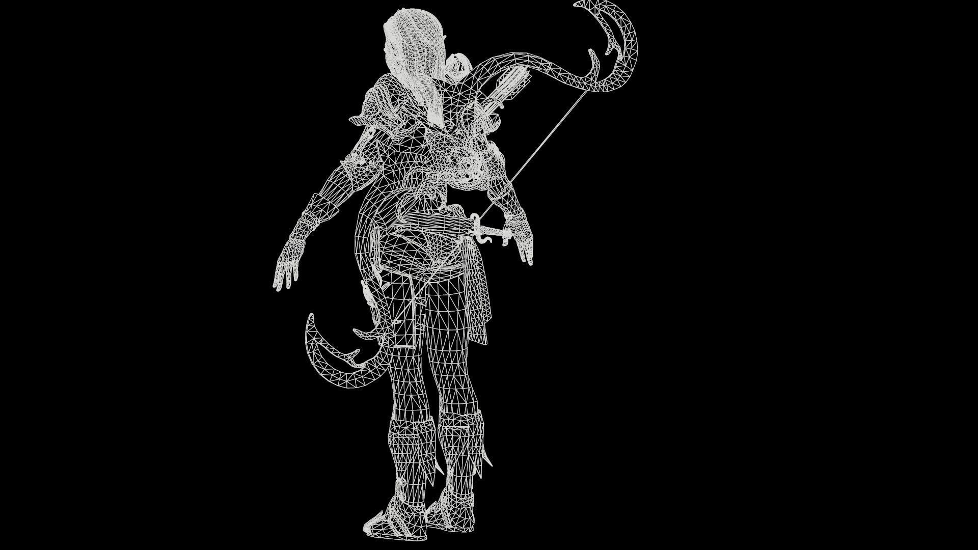 3D model Elf girl VR / AR / low-poly rigged animated | CGTrader