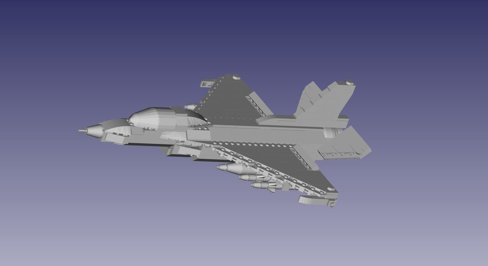 Lego F-16 Fighter Jet 3D model | CGTrader