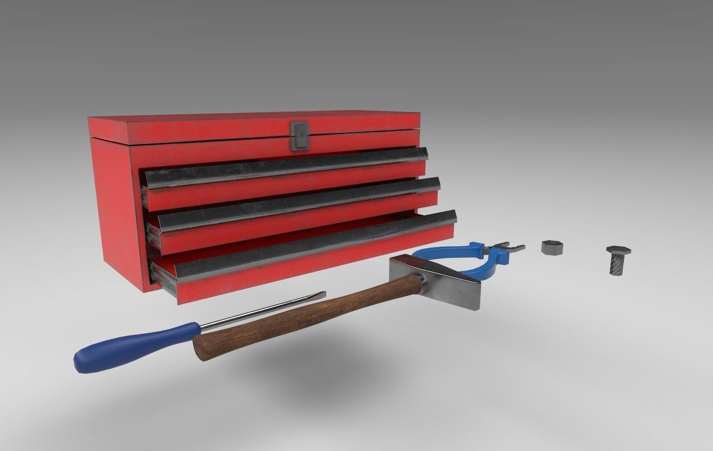 3D model ToolBox and Tools VR / AR / low-poly | CGTrader