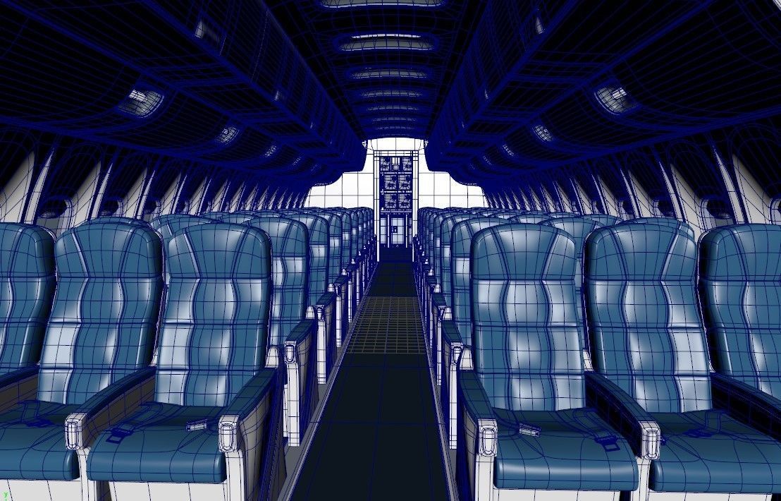 This 3D airplane includes a fully detailed interior 3D model | CGTrader