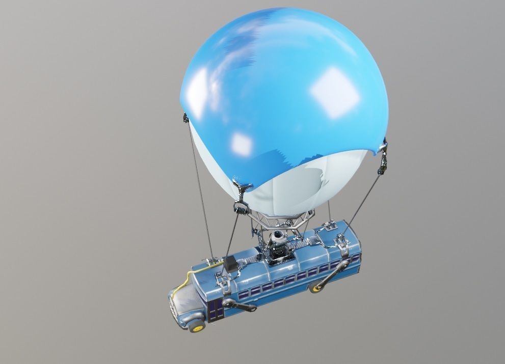 flying bus 3D model | CGTrader