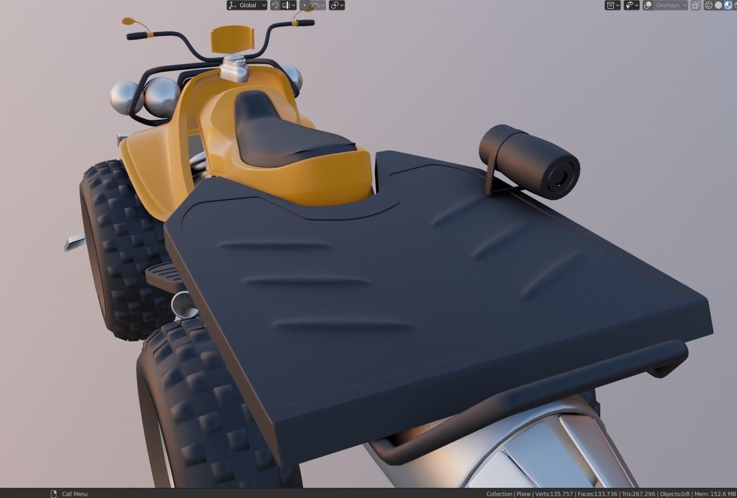 3D model quad bike VR / AR / low-poly | CGTrader