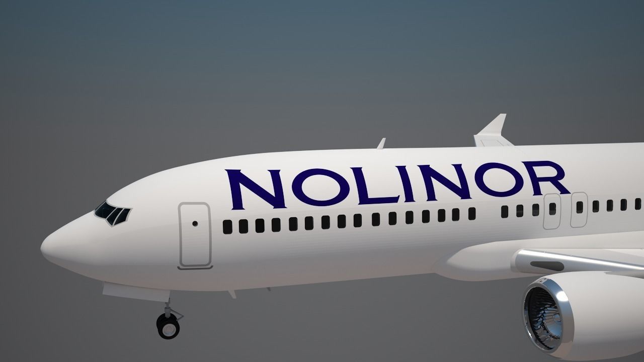 Nolinor Aviation 737 Aircraft 3D model | CGTrader